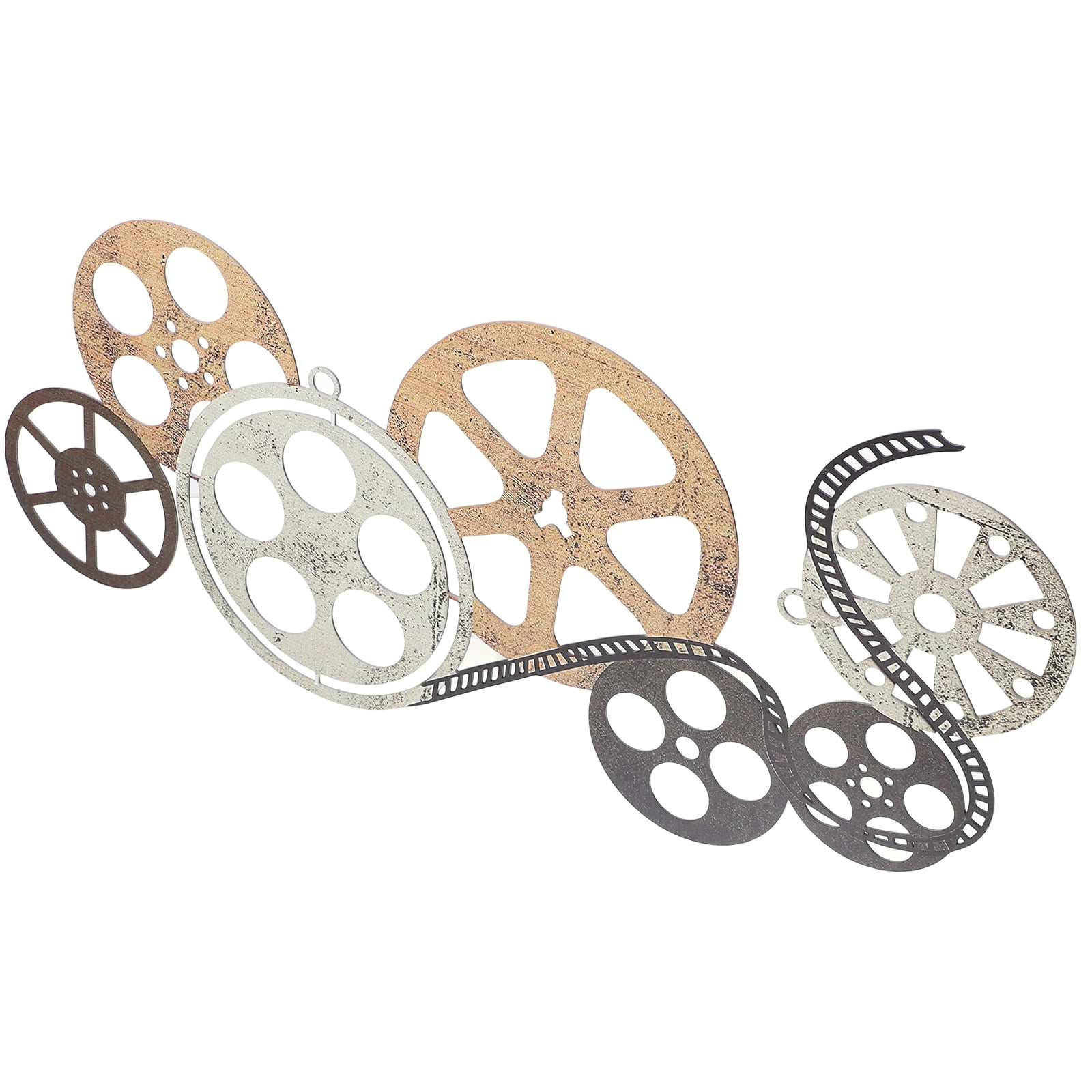 Vintage Movie Reel Wall Decor Metal Film Reel Decoration Antique ...