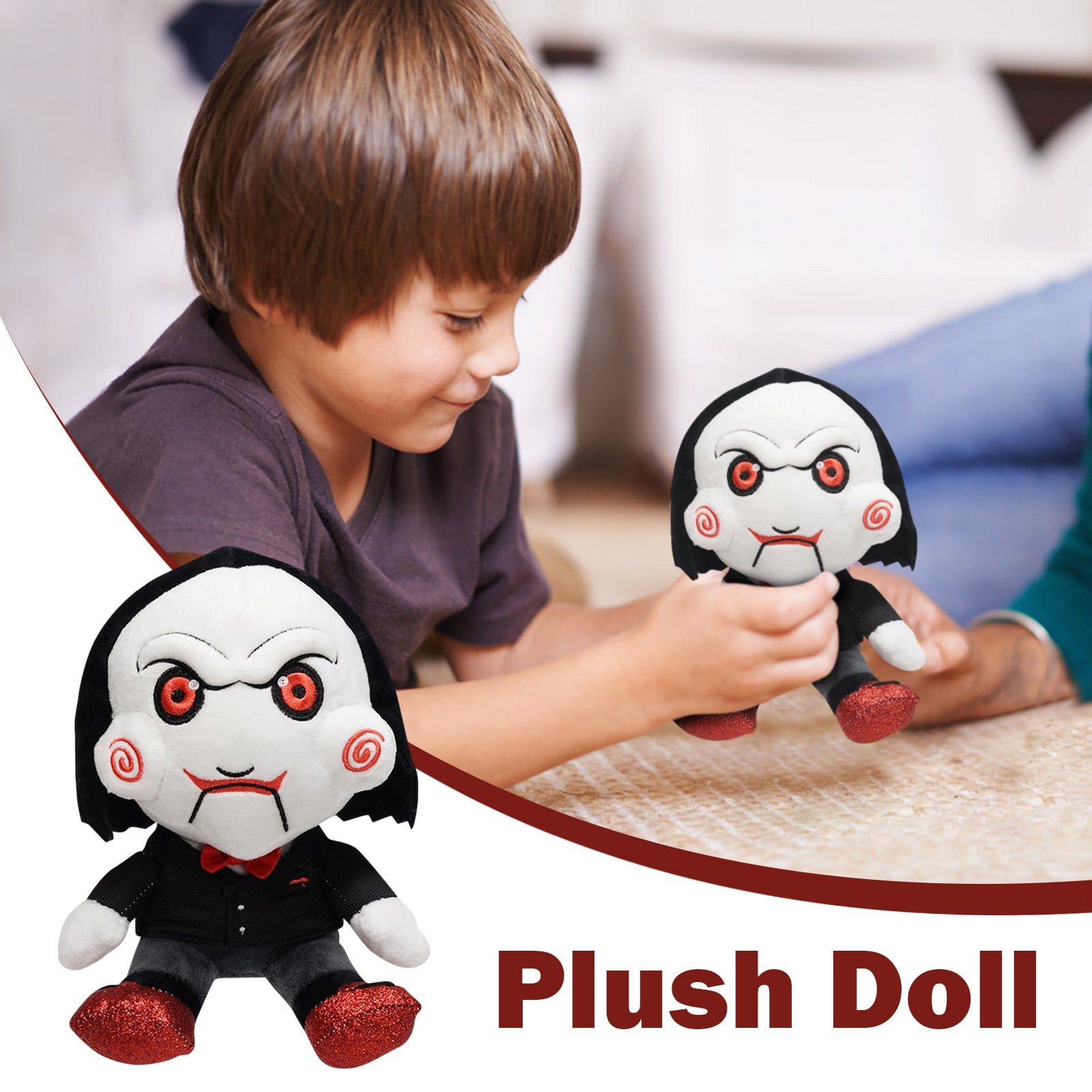 Movie Saw,Horror Figures,Jigsaw Doll,Horror Movie Merch,Hot Sell- Plush Doll Toy Gift Cartoon ...