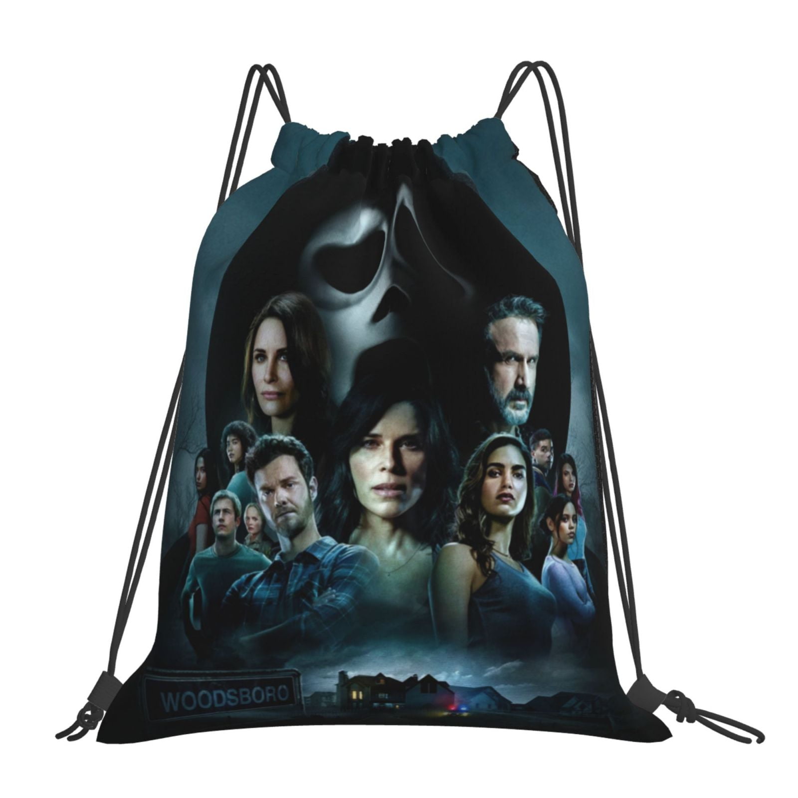 Movie Scream Ghostface Drawstring Backpack Gym Bags Sport String Bag ...