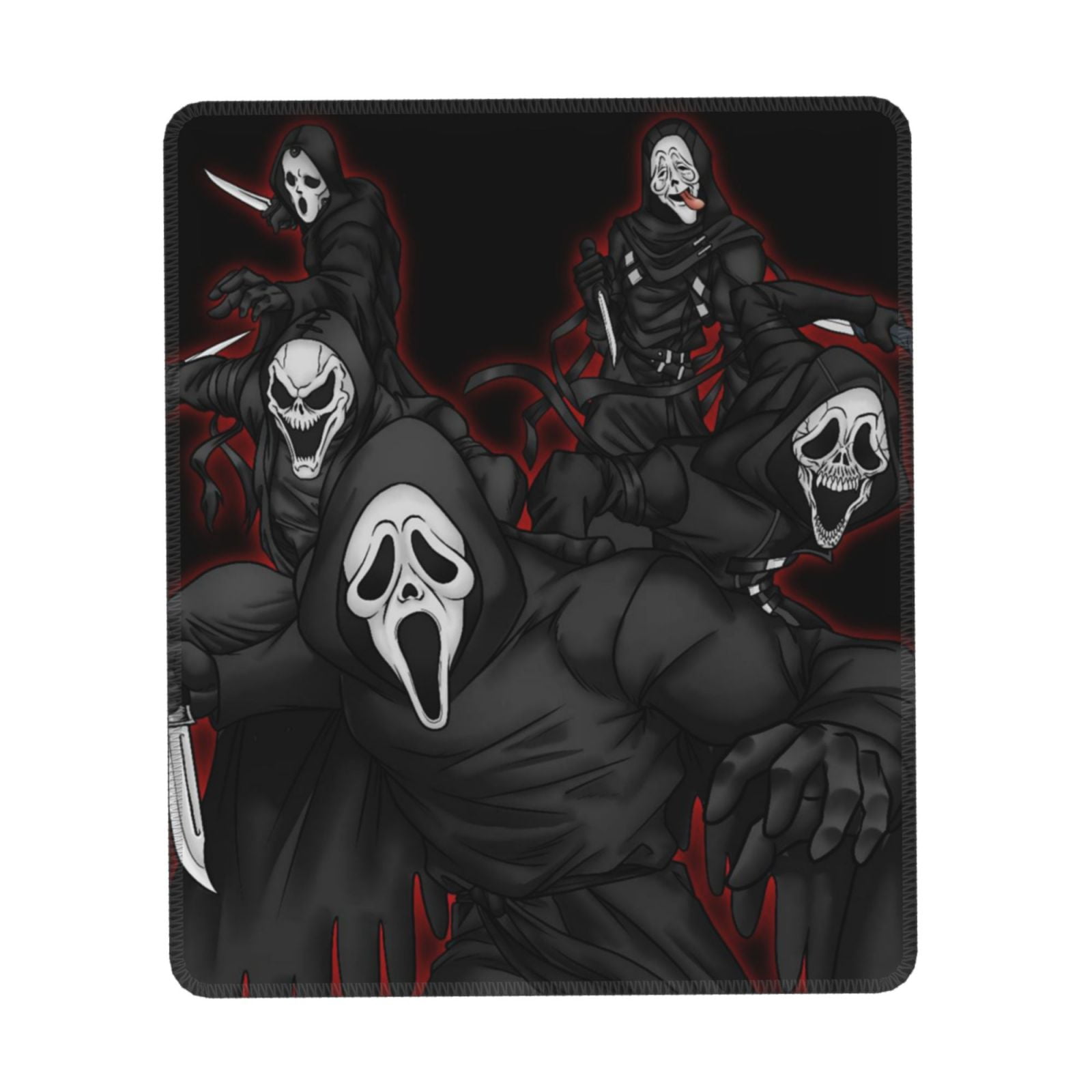 Movie Scream Ghostface Mouse Pad Non-Slip Rubber Base Mousepad Desktop ...