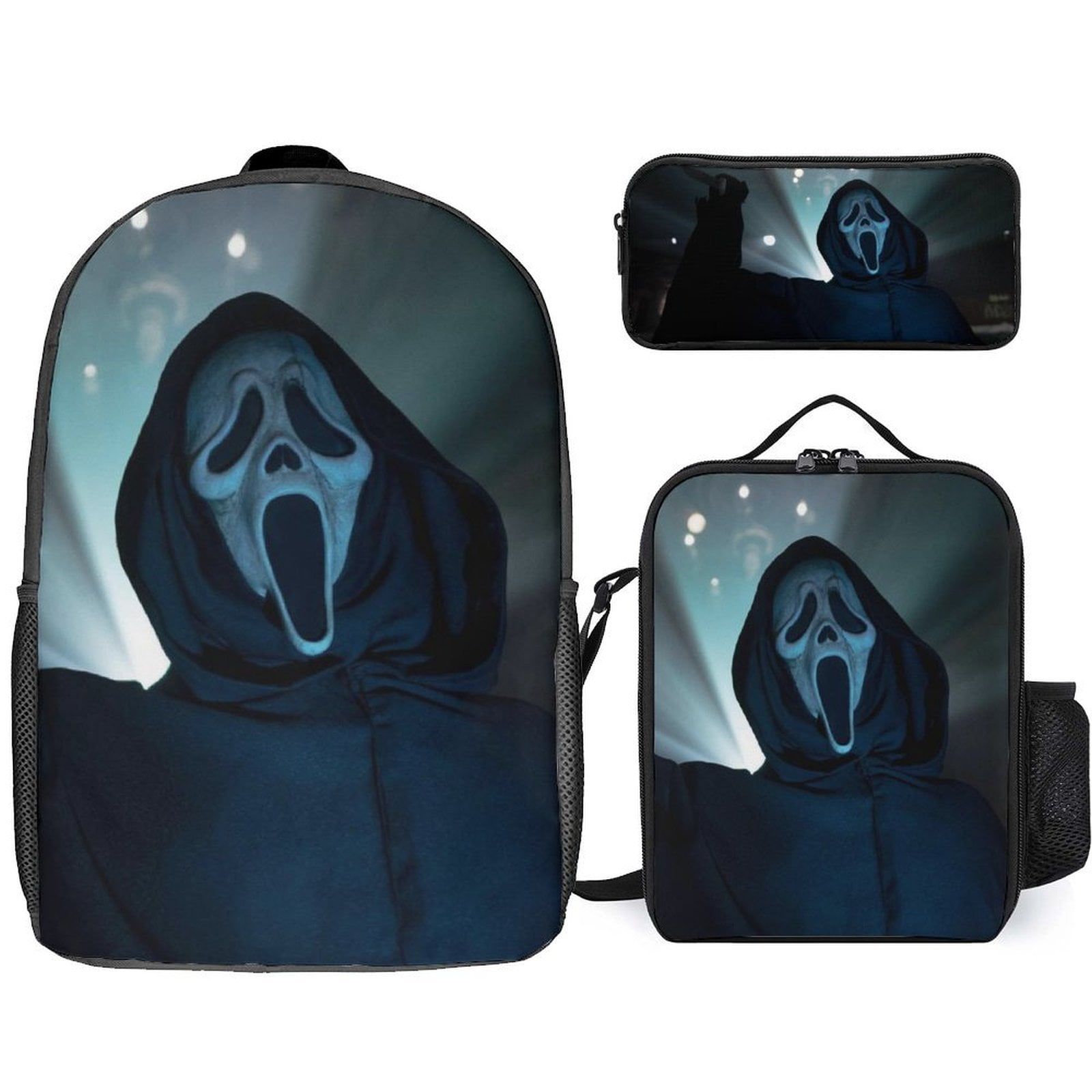 Movie Scream VI 3 Piece Backpack Set with Lunch Bag Pencil Case , High ...