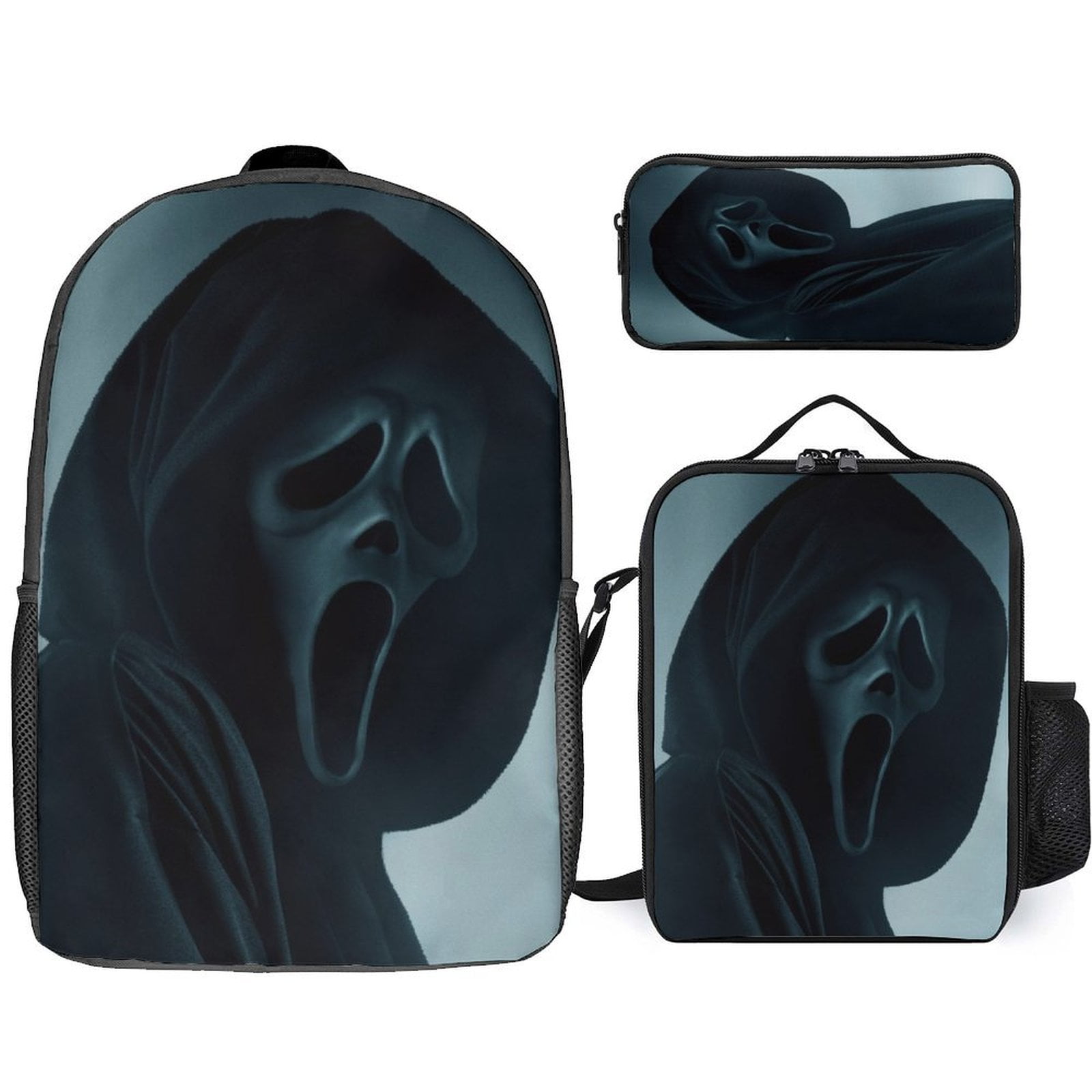 Movie Scream VI 3 Piece Backpack Set with Lunch Bag Pencil Case , High ...