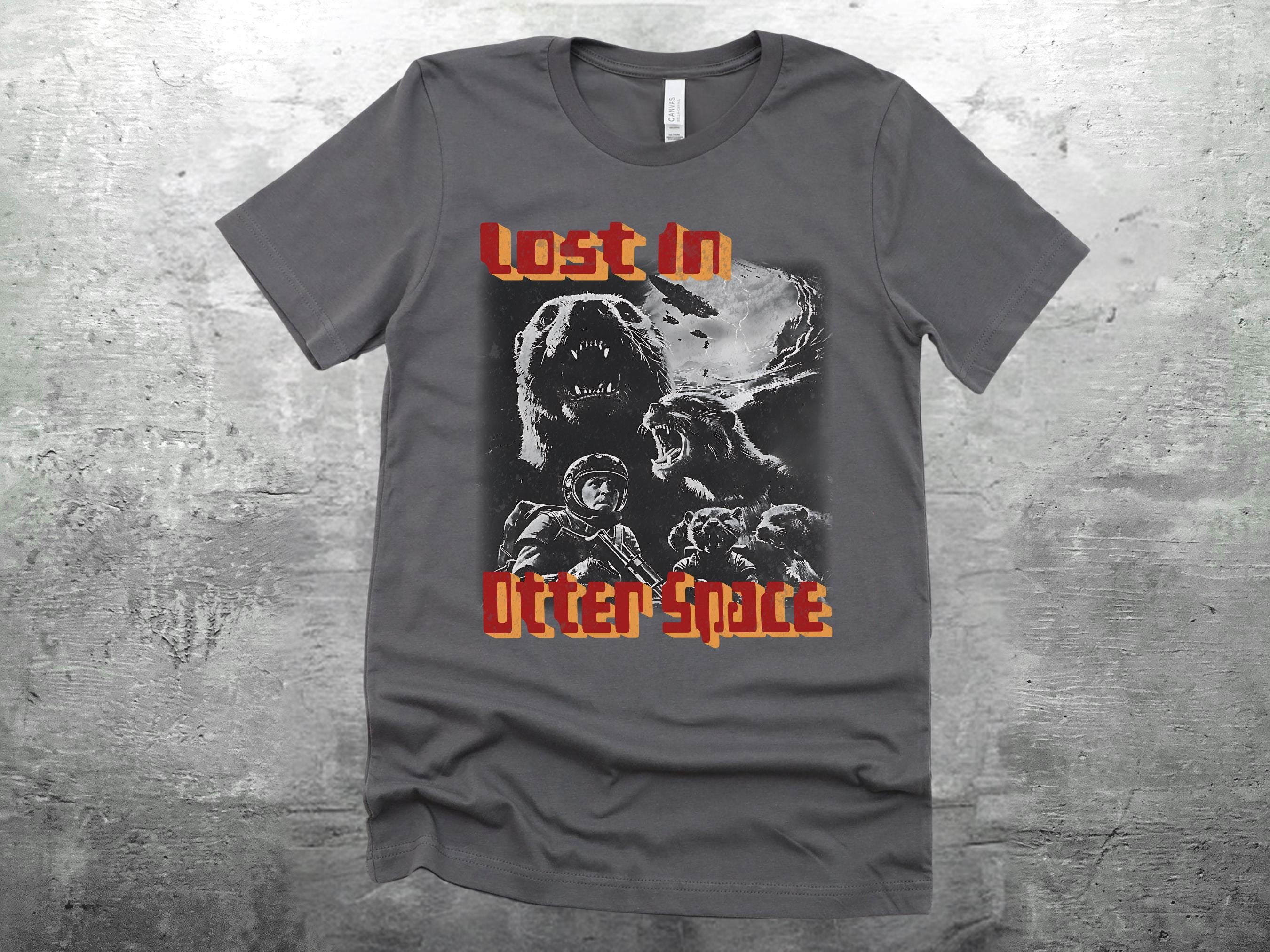 Movie Shirt, Movie Parody Shirt, Lost In Otter Space, Funny Otter, Sci ...