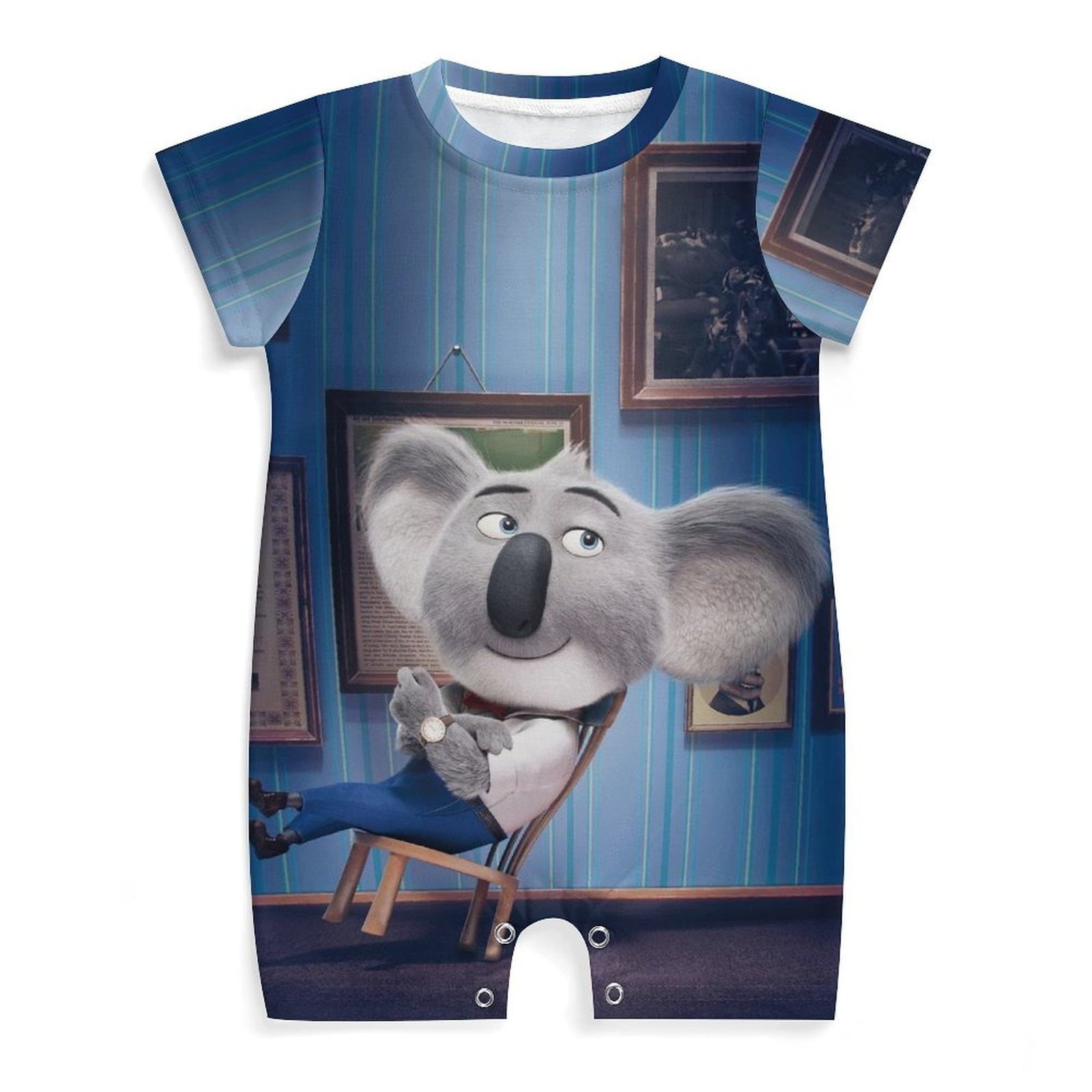 Movie Sing 2 Baby Boy Girl Short Sleeve Romper Clothing Set Print ...