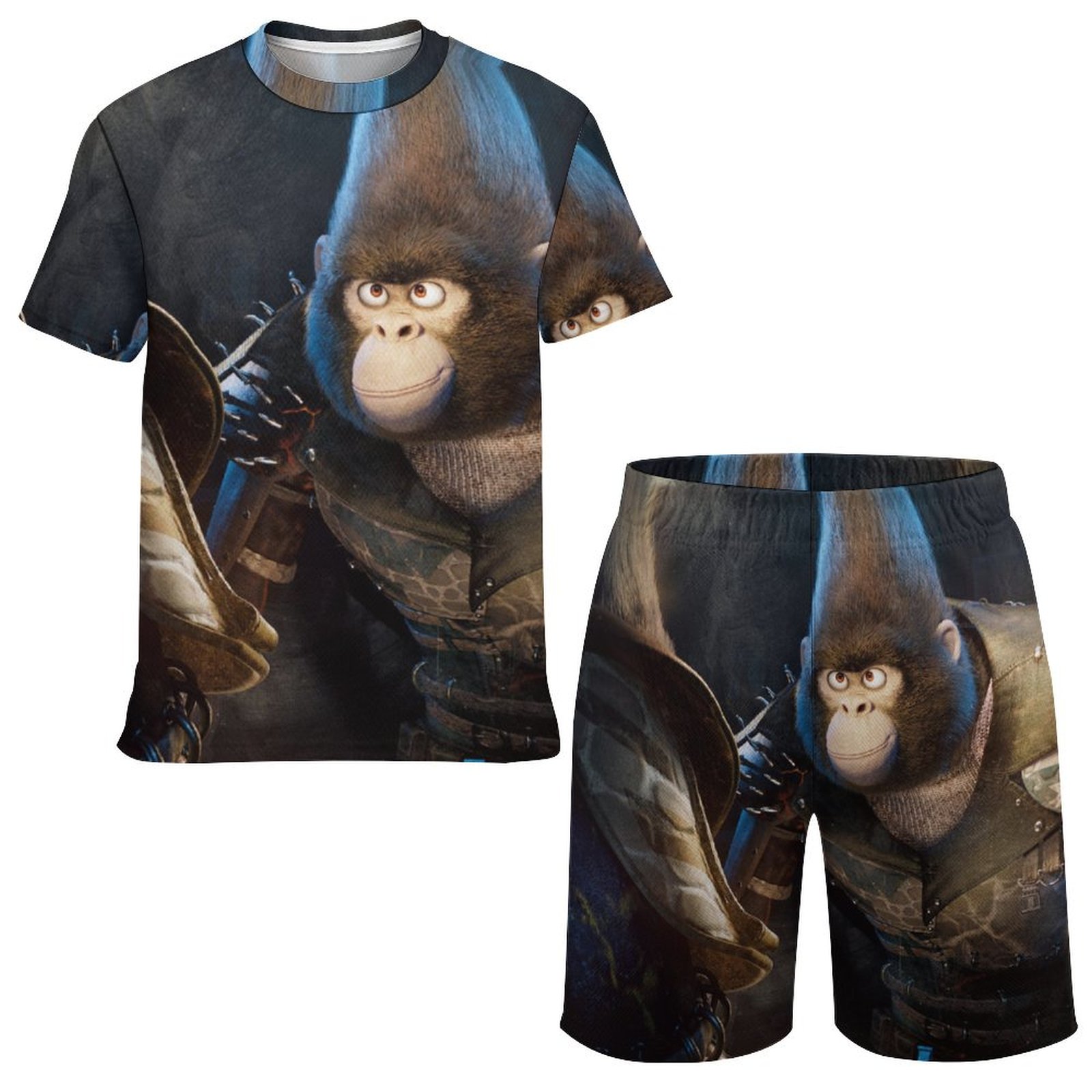 Movie Sing 2 Boys Short Sleeve T-Shirt And Mesh Shorts Outfit Set for ...