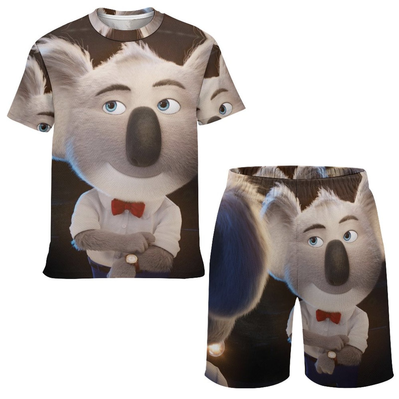 Movie Sing 2 Boys Short Sleeve T-Shirt And Mesh Shorts Outfit Set for ...