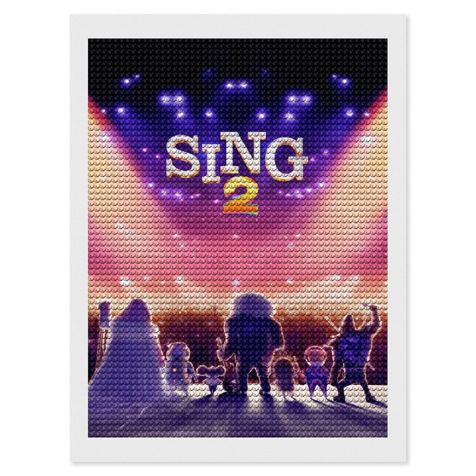 Movie Sing 2 Diamond Art Kits for Adults Diamond Art Gem Art Painting ...