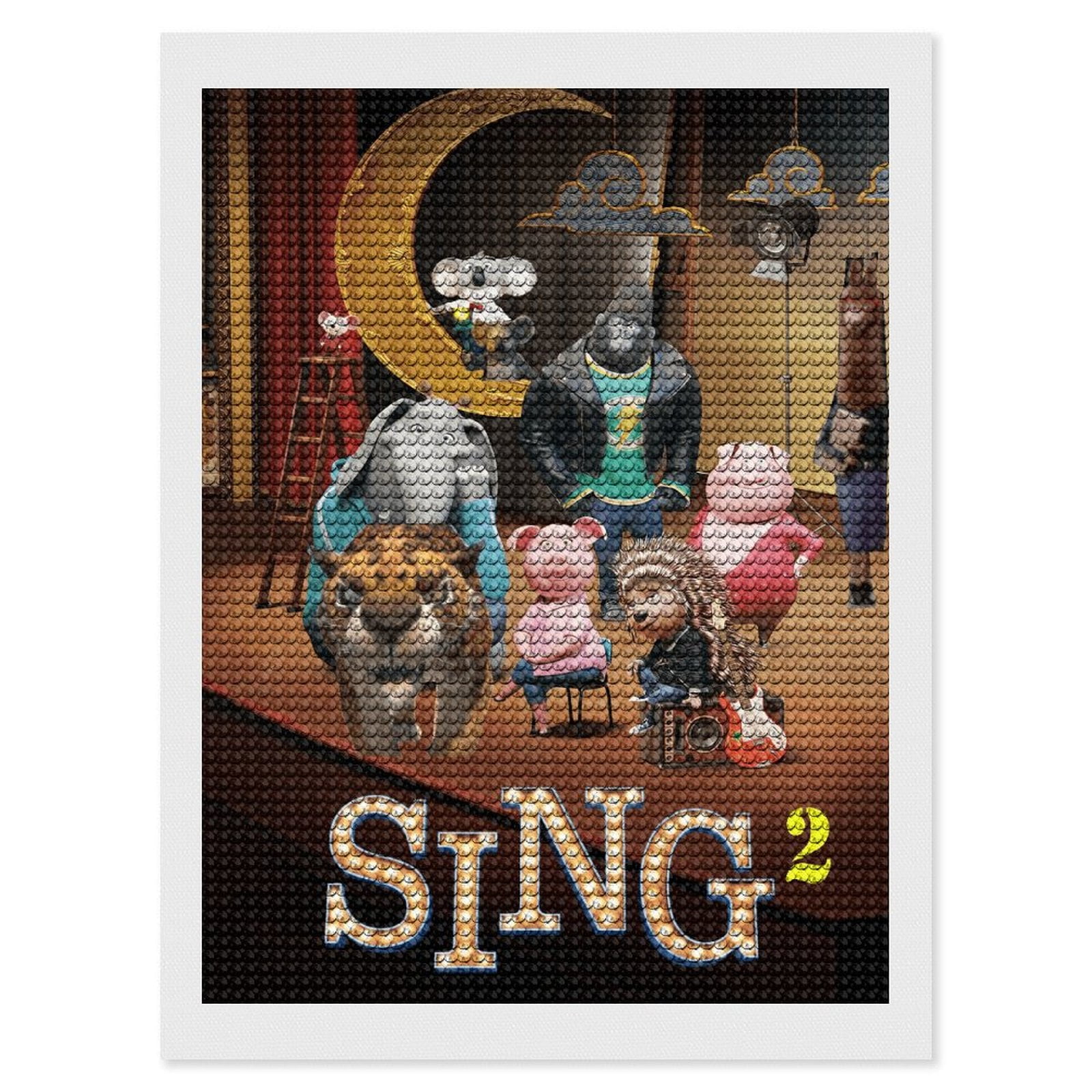 Movie Sing 2 Diamond Art Kits for Adults Diamond Art Gem Art Painting ...
