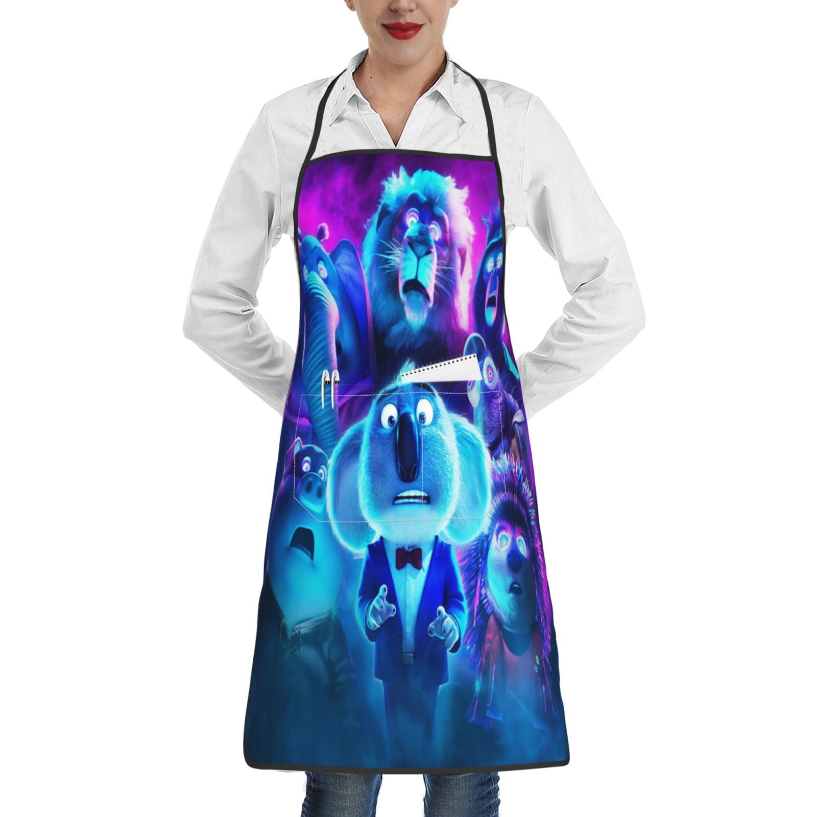 Movie Sing 2 Waterproof Cooking Aprons, Adjustable Bib Soft Chef Apron ...