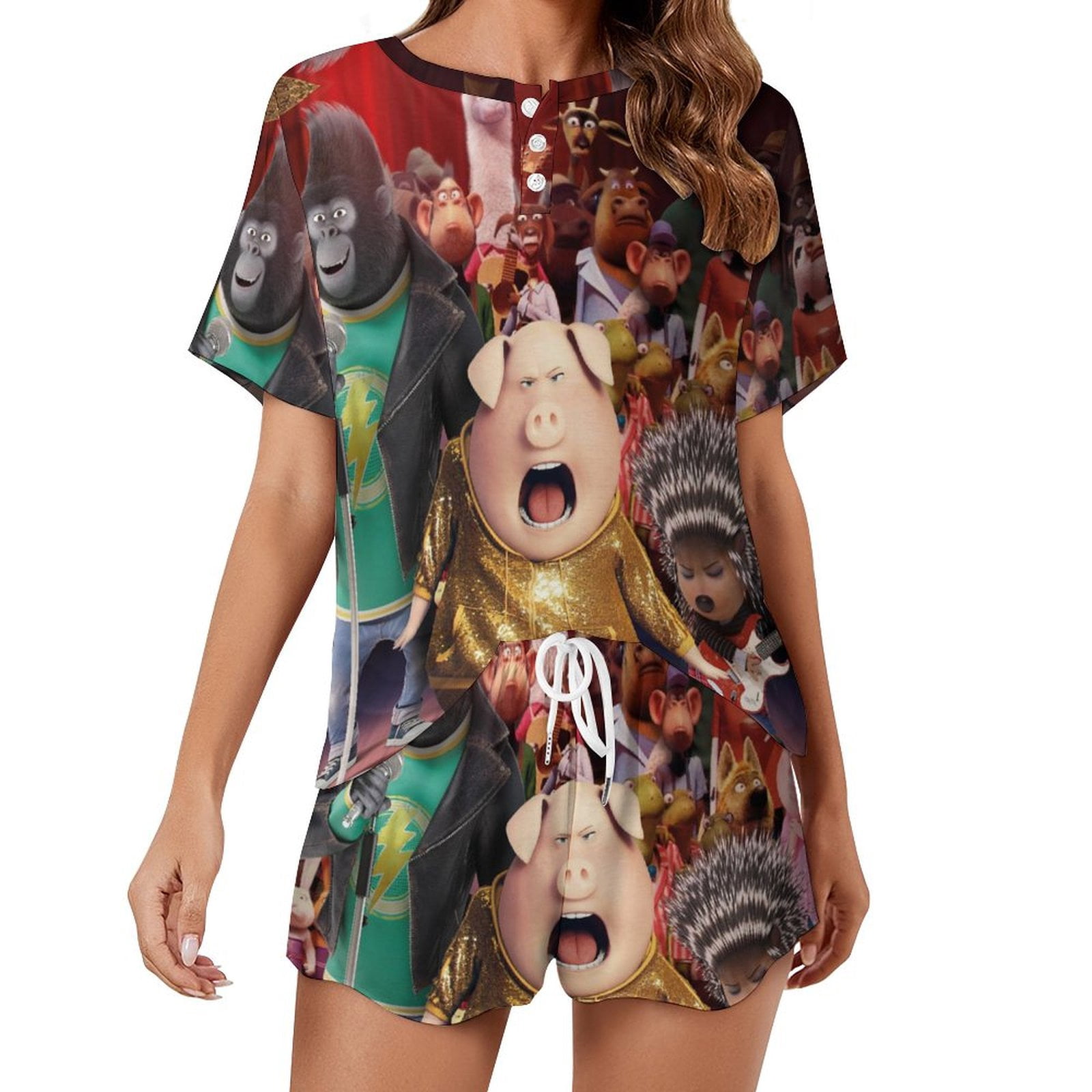 Movie Sing 2 Women Pajamas Set Loungewear Sleepwear 2 Piece PJ Sets ...