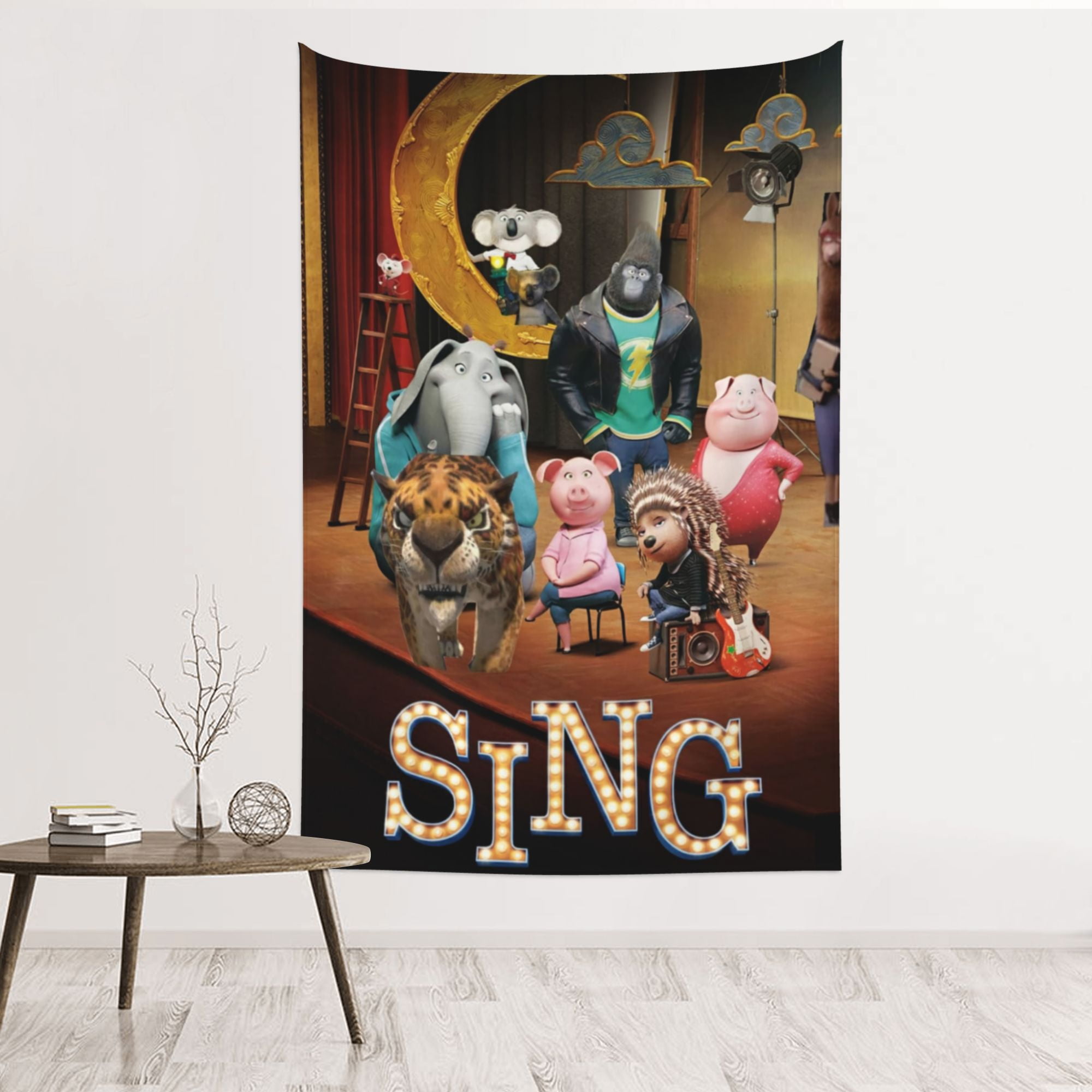 Movie Sing Tapestry Poster Printing Wall Hanging Tapestries Wall Art ...