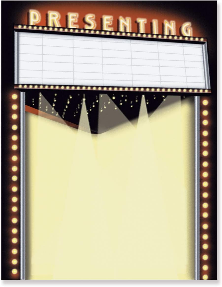 Movie Stationery, Letters, Cards, Invites, Border Papers, Letterhead 8. ...