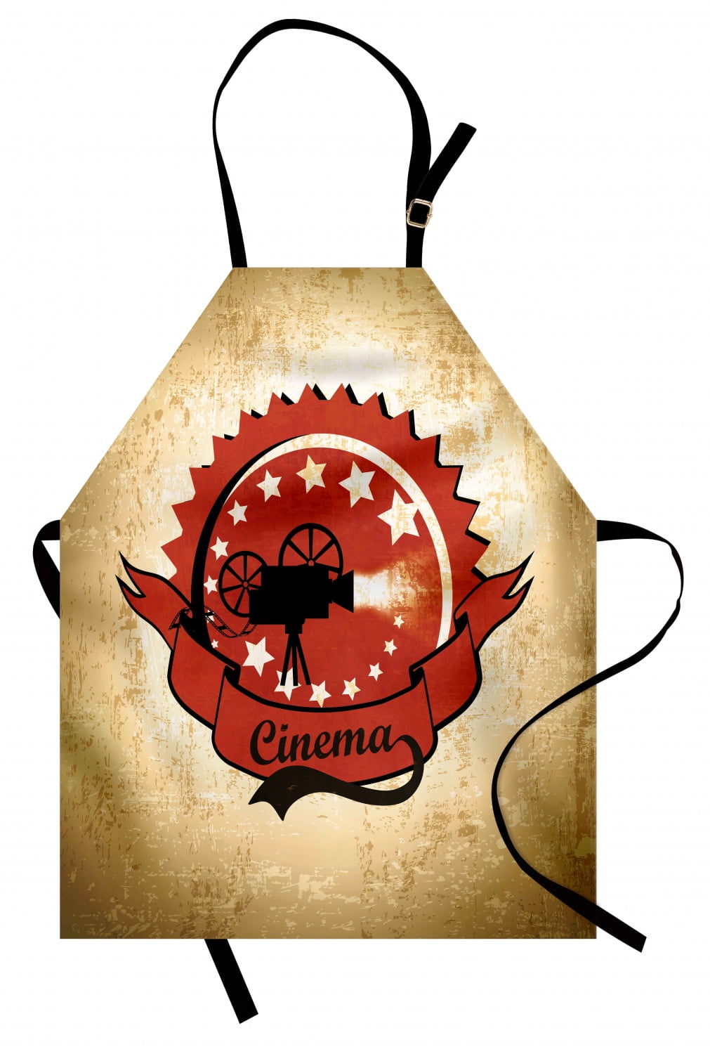 Movie Theater Apron Old Movie Camera Surrounded by Stars on Grungy ...