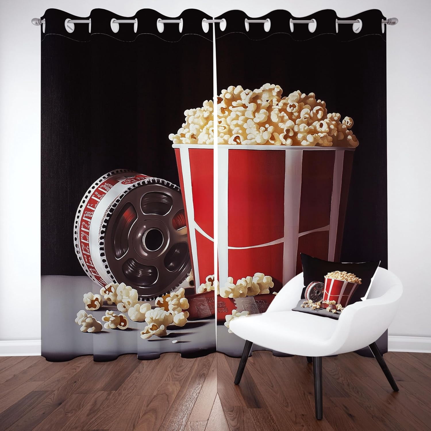 Movie Theater Blackout Curtains For Living Room, Film Cinema Curtains ...
