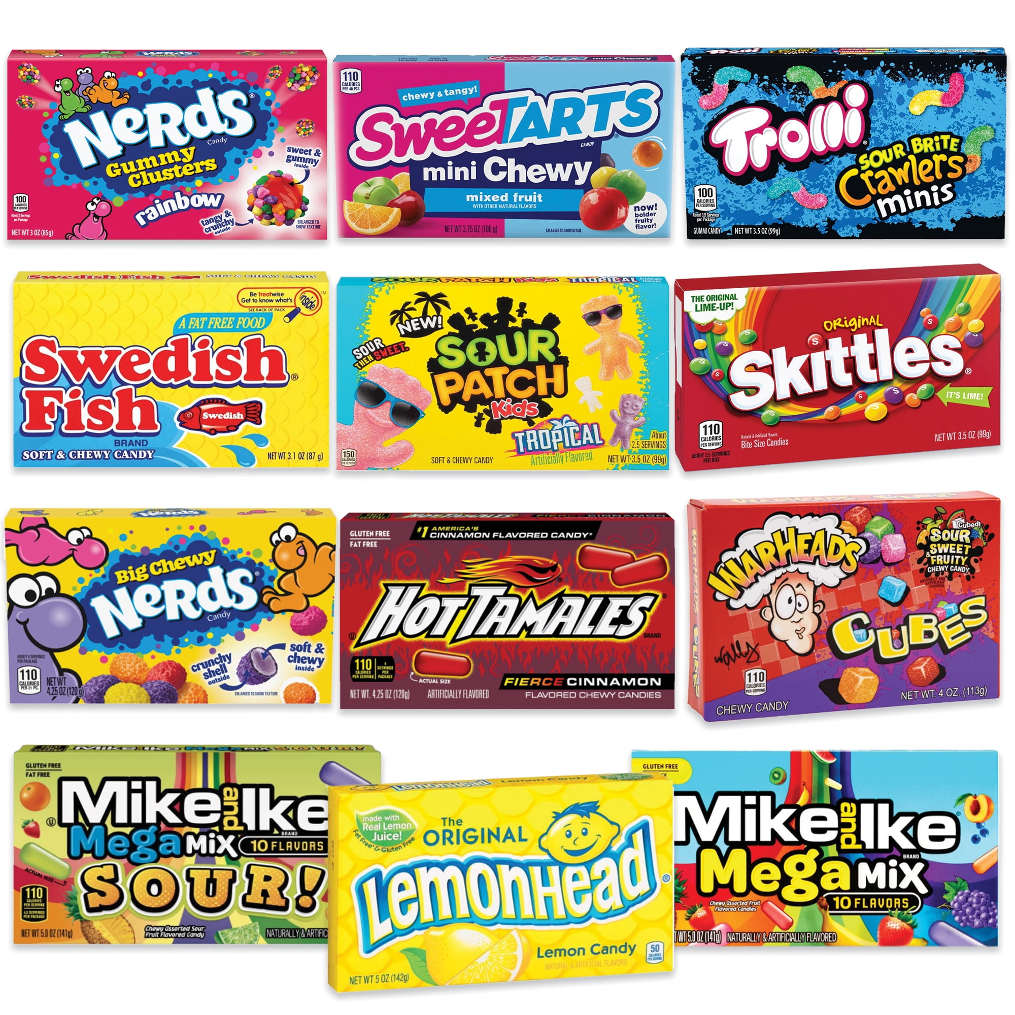 Movie Theater Candy Box Variety 12 Pack. Movie Candy, Mike and Ike Candy Bulk, Movie Theater Box ...