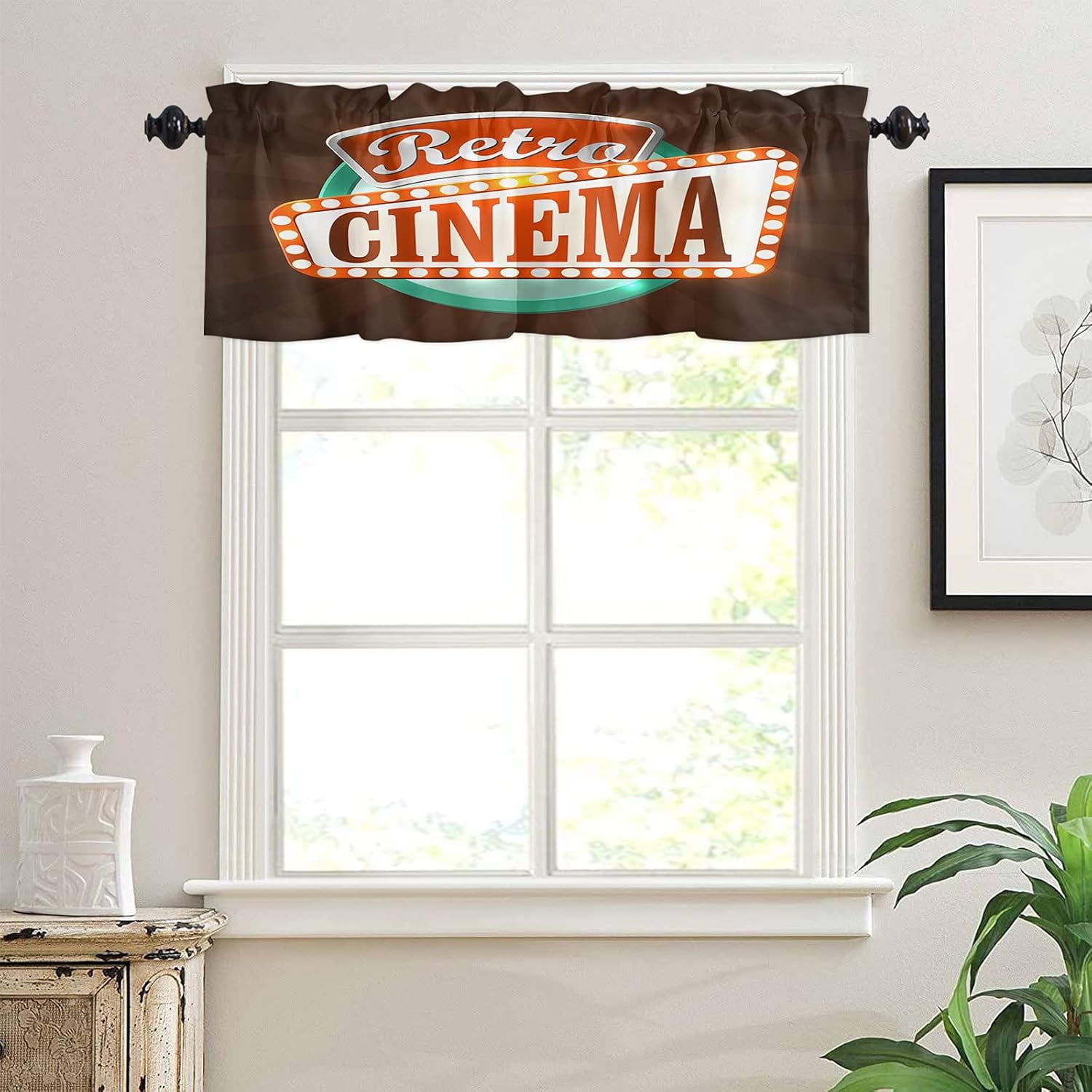 Movie Theater Curtain Valance for Windows/Living Room/Kitchen/Bathroom ...