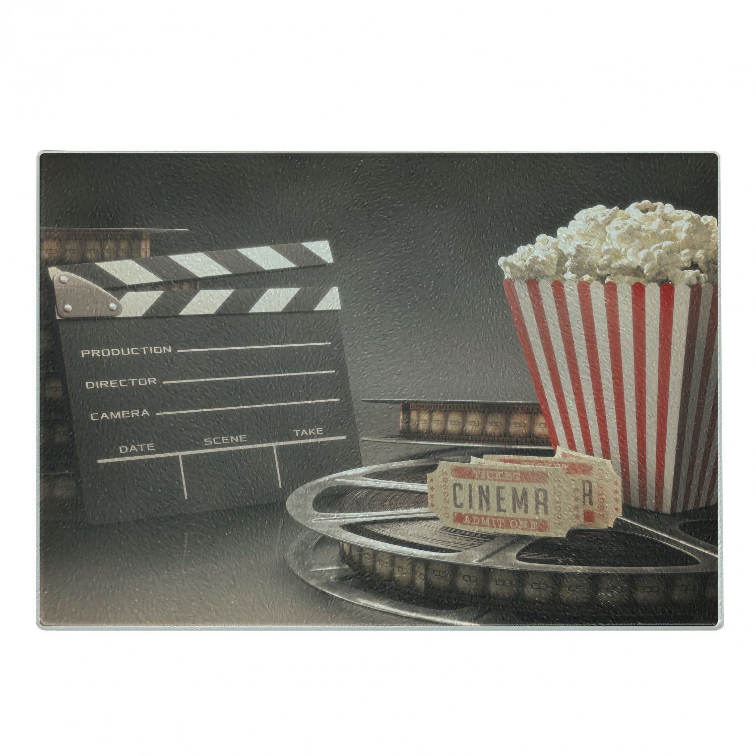 Movie Theater Cutting Board, Old Fashion Entertainment Objects Related ...