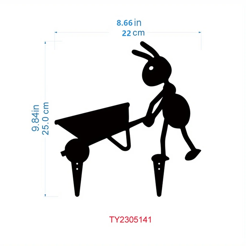 Garden Decor Ants Outdoor Metal Ants Gardening Ornaments Yard Metal Art ...