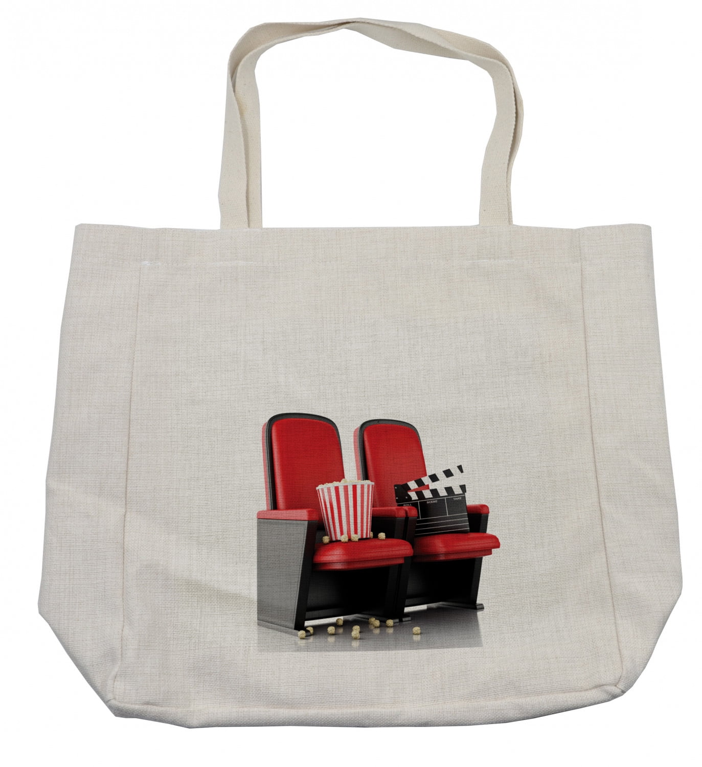 Movie Theater Shopping Bag, 3D Illustration Cinema Concept Clapper ...