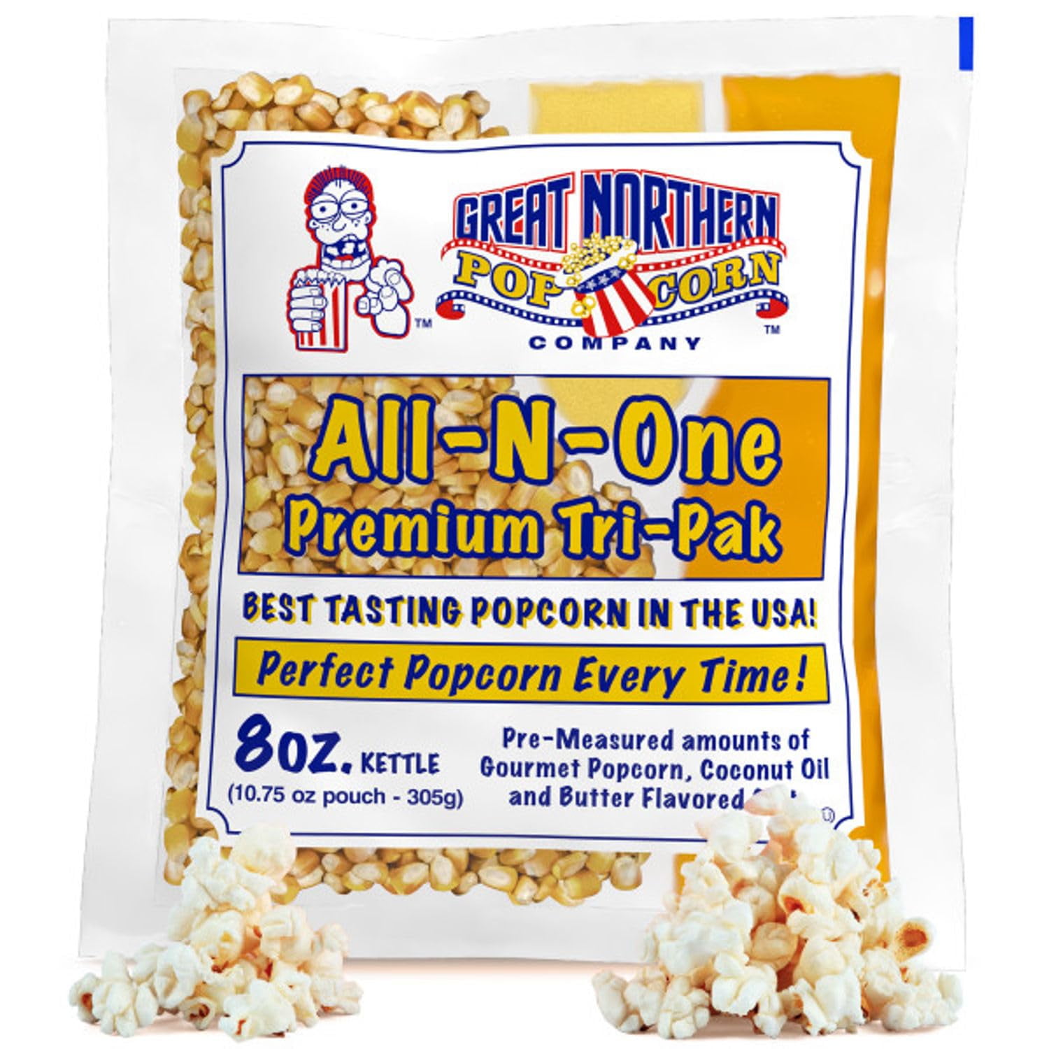 Movie Theater Style 12-Count MFF30 Popcorn Packs - Pre-Measured 8-Ounce ...