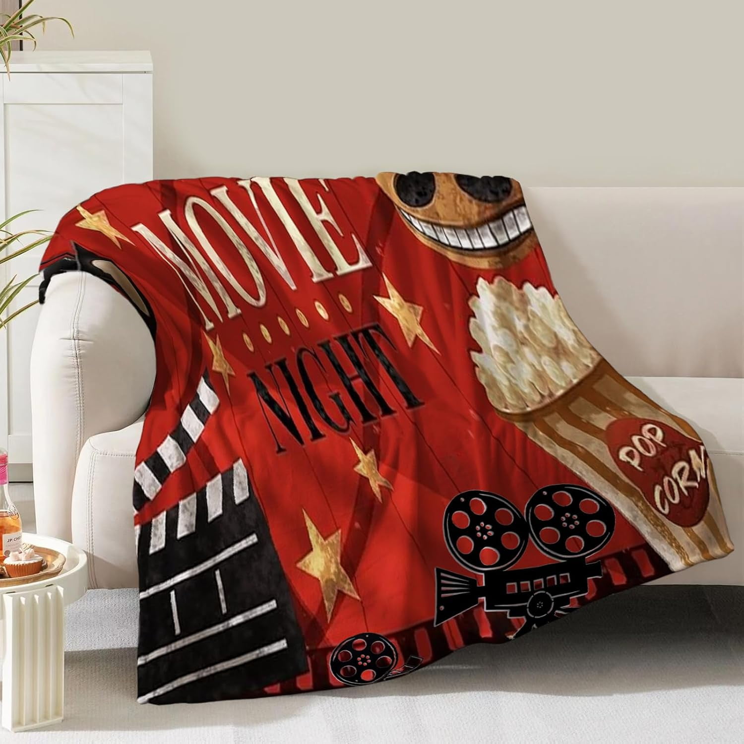 Movie Theater Theme Blanket Gifts for Women Girls Boys Men Cinema ...