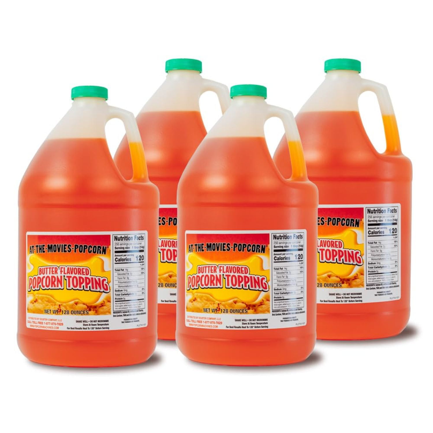 Movie Theatre Style Buttery Flavor Popcorn Topping - Gallons (Case of 4 ...