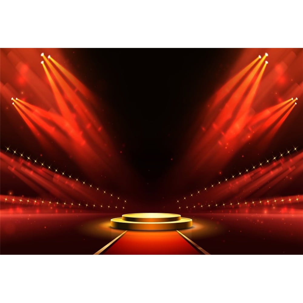 Movie Theme VIP Red Carpet Event Backdrop Black Gold Baby Shower ...