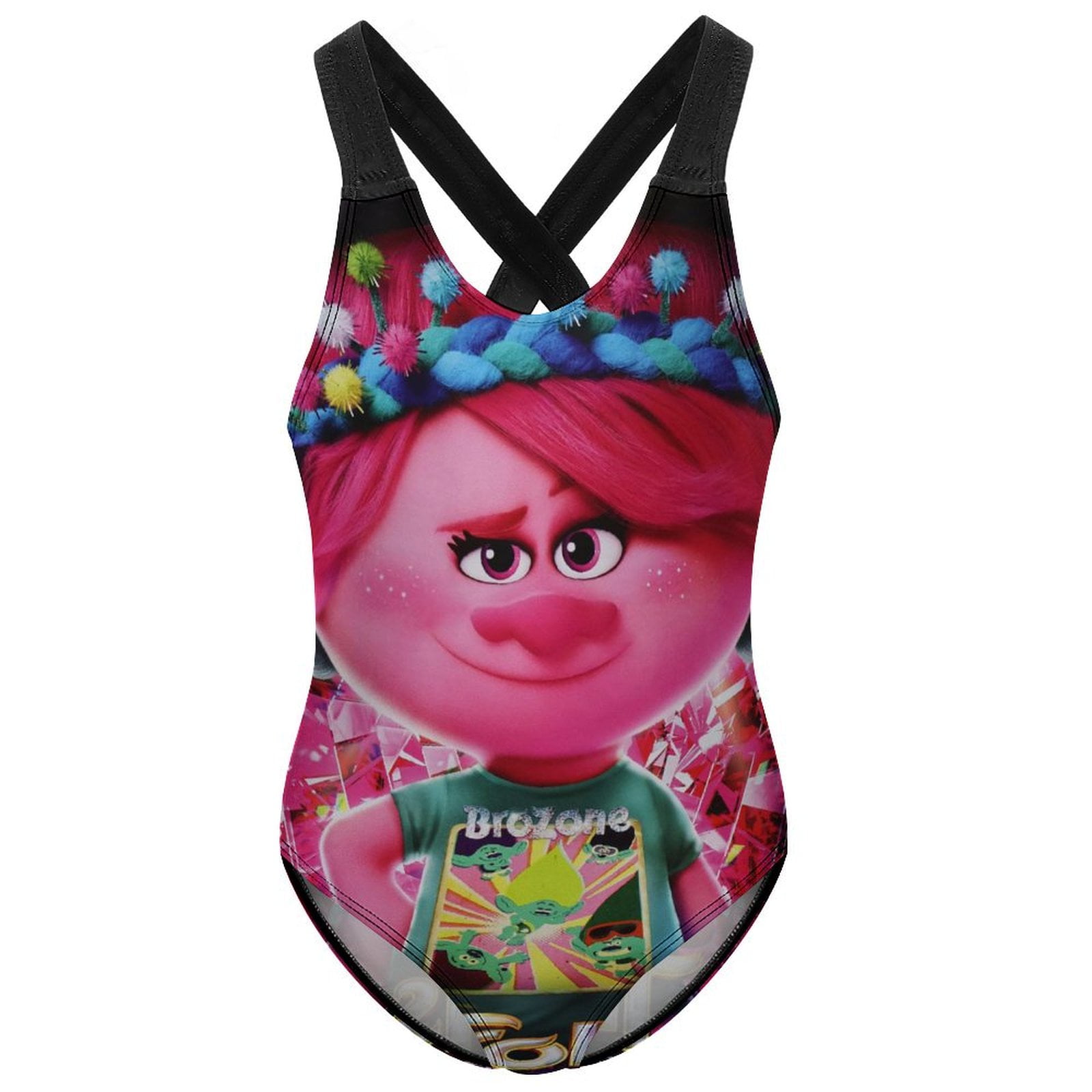 Movie Trolls World Tour Children's One-piece Swimsuit Summer Girl's ...