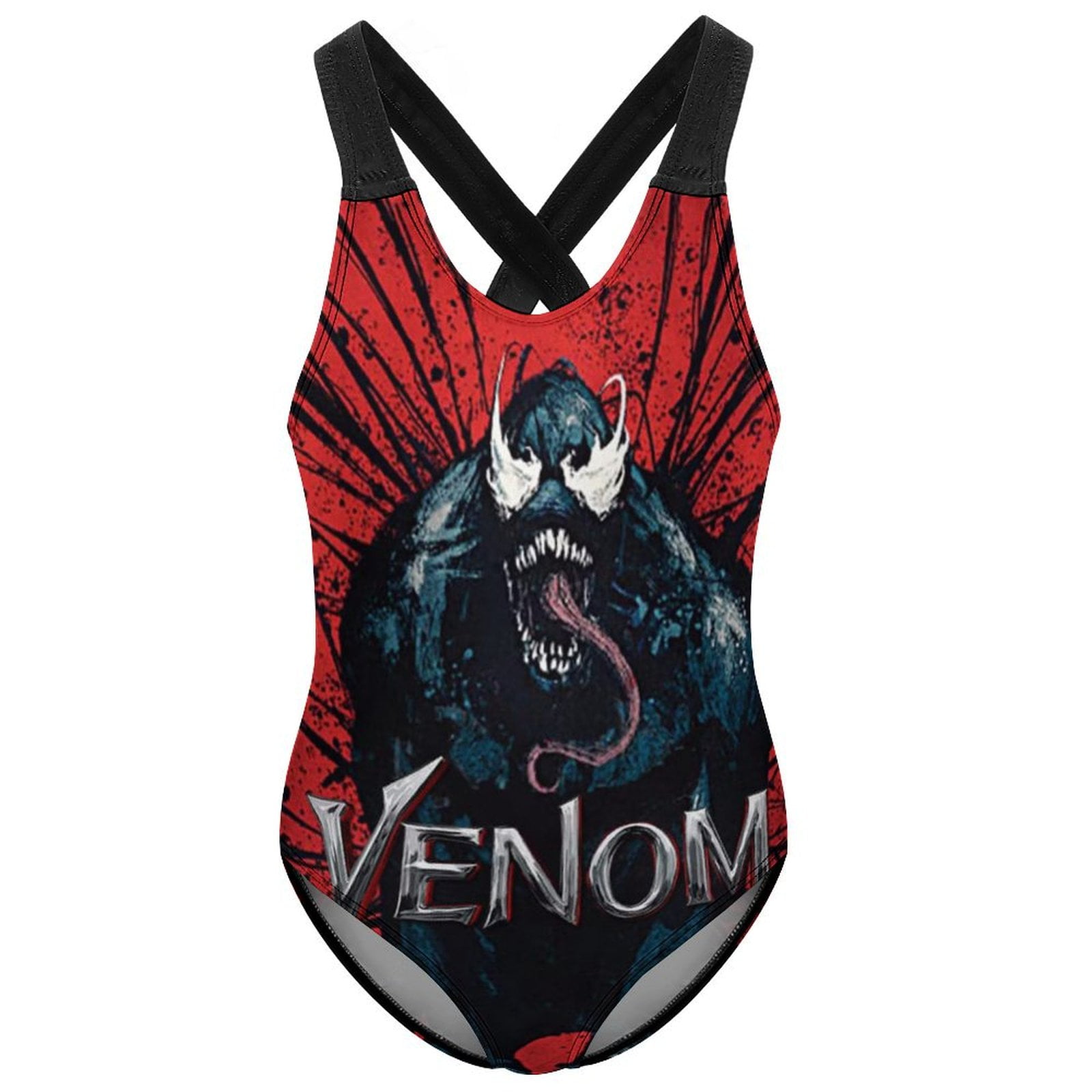 Movie Venom Poster Children's One-piece Swimsuit Summer Girl's Swimming ...