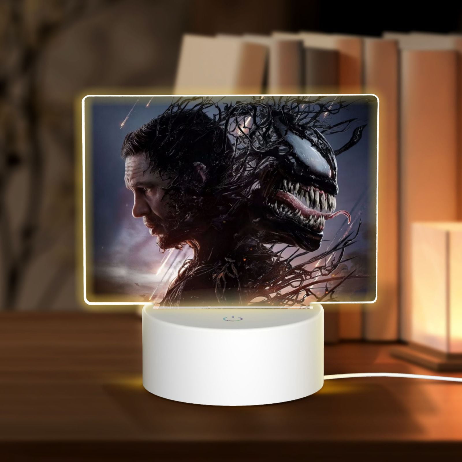 Movie Venom The Last Dance Rectangular Acrylic Night Light USB Cable ...