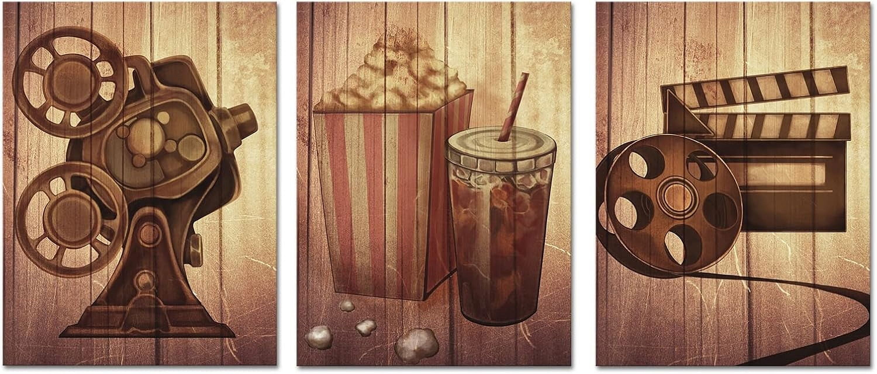 Movie Wall Art Vintage Film Wall Decor Cinema Picture Home Movie ...