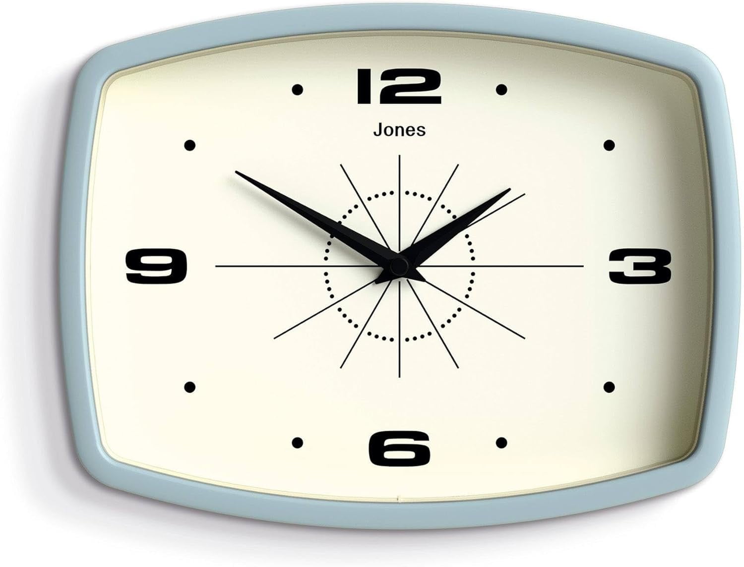 ® Movie Wall Clock | Retro Rectangular Clock | 10 inch | Pale Blue ...