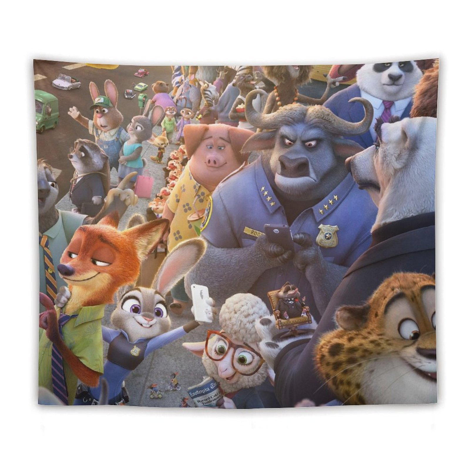 Movie Zootopia Tapestry Luxury Wall Hanging Tapestries Decoration For ...