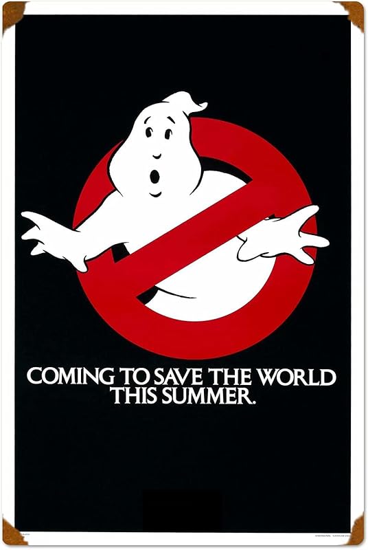 Movie metal tin sign Ghostbusters car poster sign home bar bedroom ...