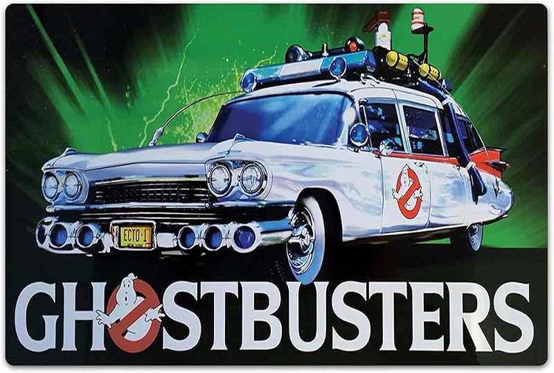 Movie metal tin sign Ghostbusters car poster sign home bar bedroom ...