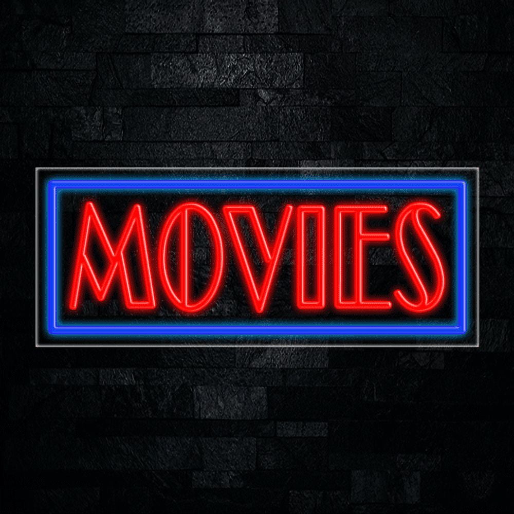 Movies-LED Neon Sign 30"L x 12"H #30263 - Walmart.com