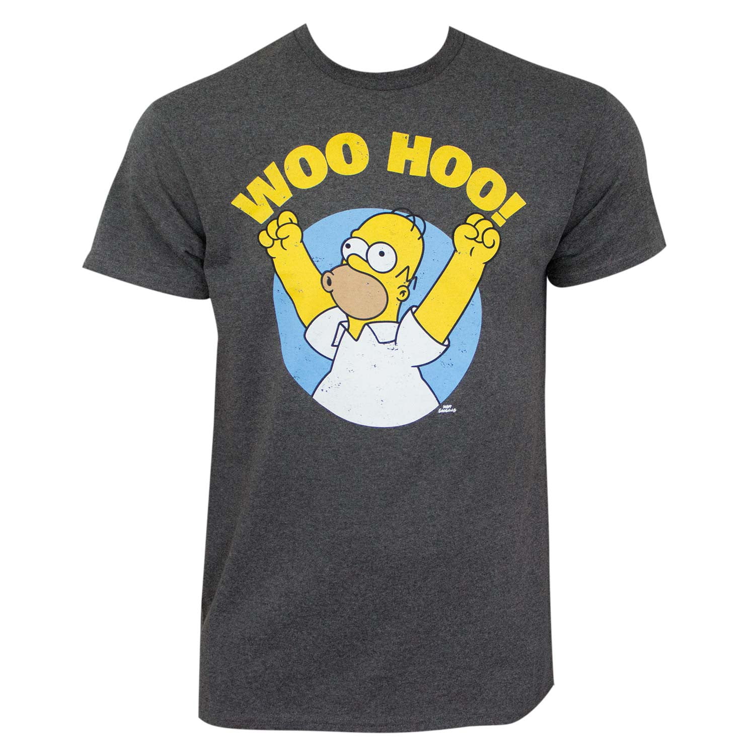 The Simpsons Men's Homer Woohoo Graphic Tee with Short Sleeves, Sizes S ...