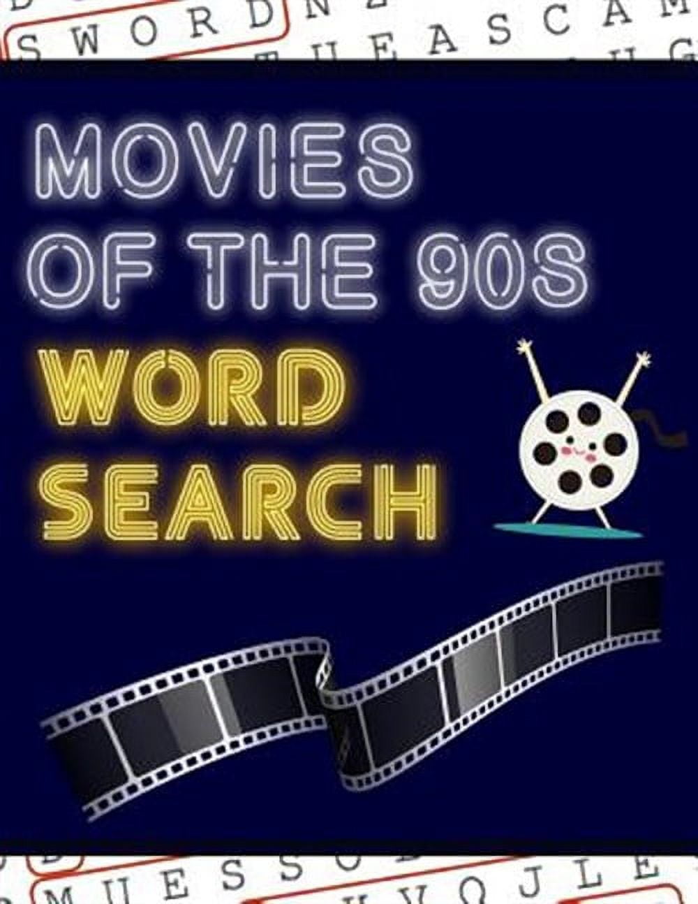 Movies of the 90s Word Search: 50+ Film Puzzles With Hollywood Pictures ...