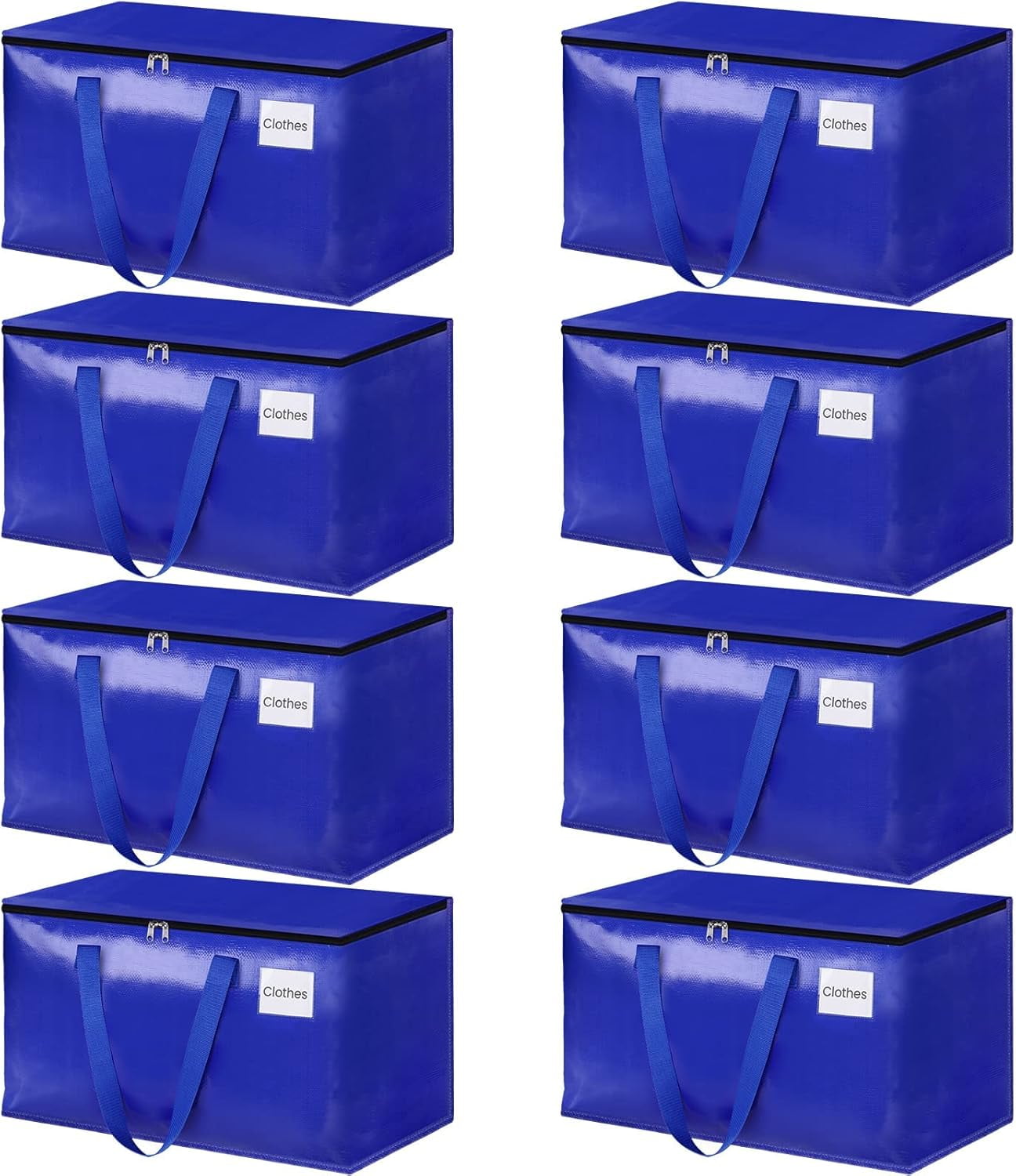 Moving Bags, 8-Pack Heavy Duty with Strong Zippers and Handles ...