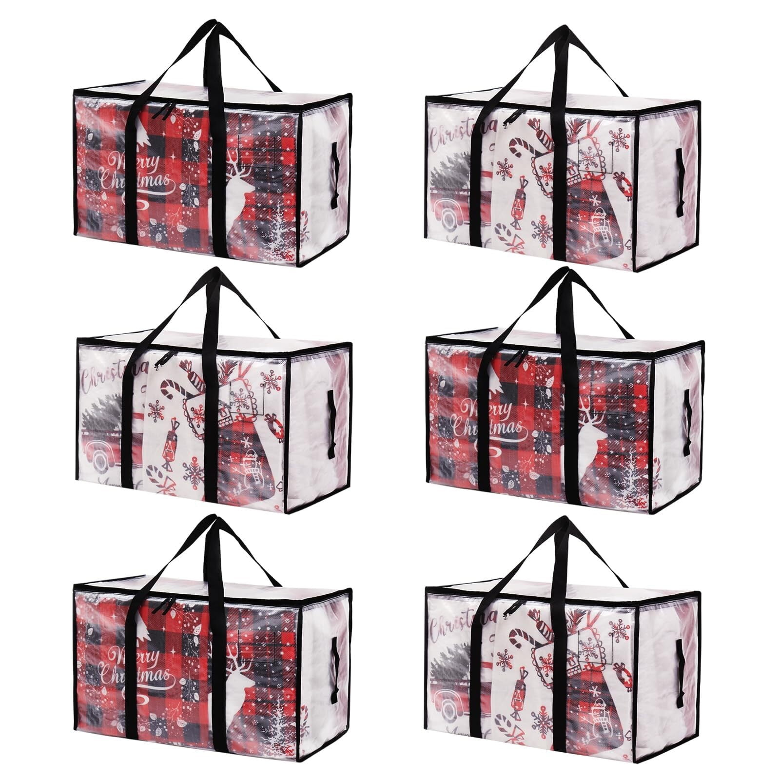 Moving Bags Heavy Duty Extra Large, Clear Storage Bins with Lids ...