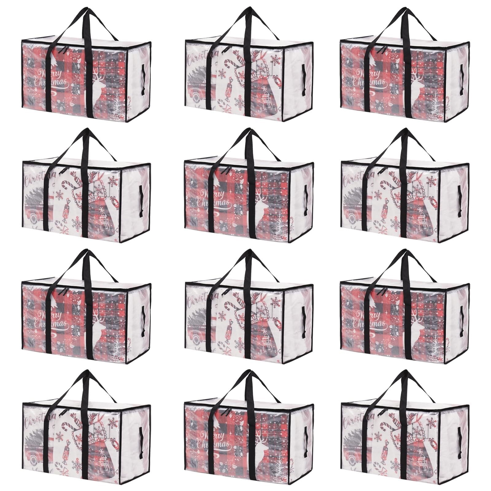 Moving Bags Heavy Duty Extra Large, Clear Storage Bins with Lids ...