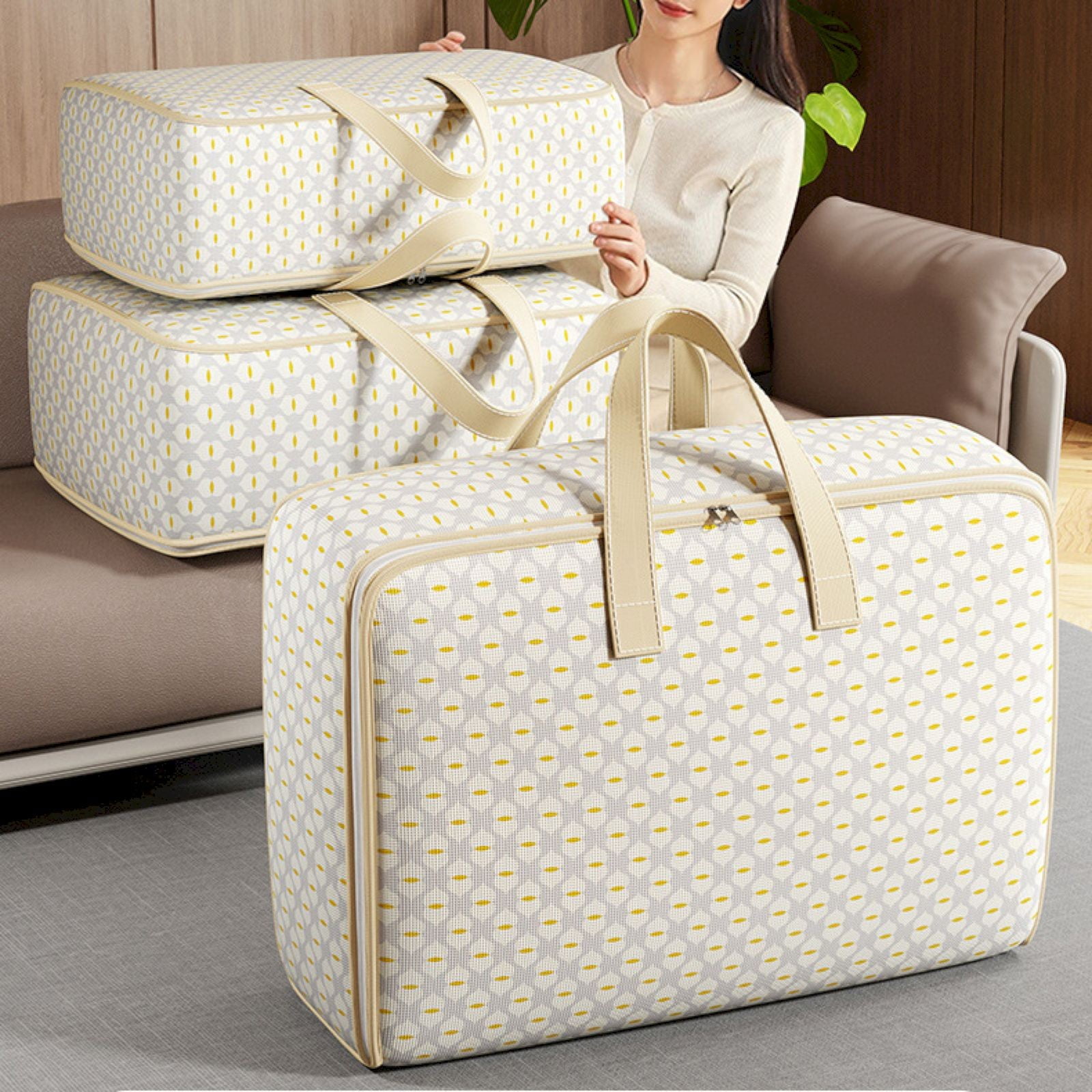 Moving Bags, Storage Bags, Heavy Duty Extra Large Moving Totes, Clear ...