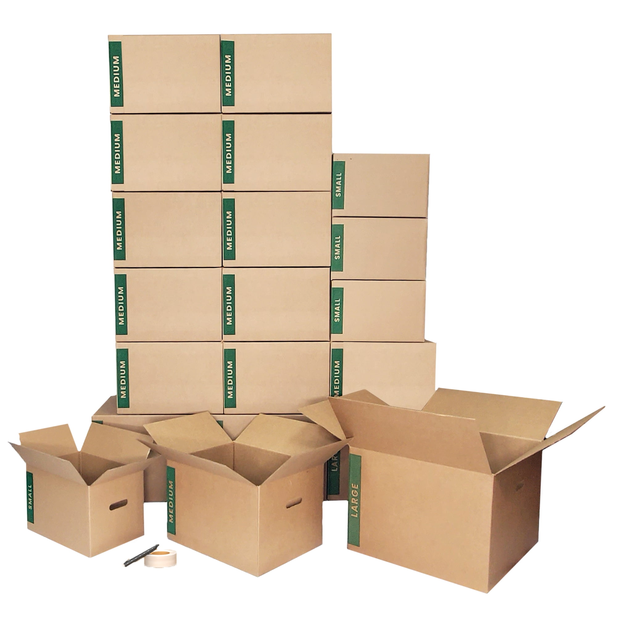 Cheap Cheap Moving Boxes - 20 Pack Combo Kit with Small, Medium, Large ...