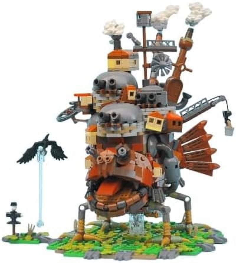 Moving Castle Building Blocks Set, Calcifer &Moving Castle Bricks Toy ...