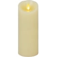 Moving Flame LED Pillar Flameless Candle 3.5 x 9 Inch Vanilla Honey ...