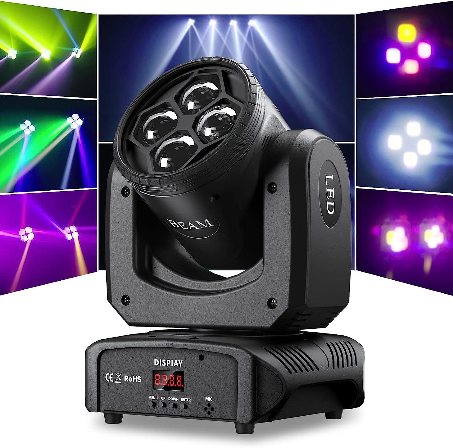 Moving Head 120W Bee Eye Beam Light 13 Colors LED Spotlight DJ Party ...