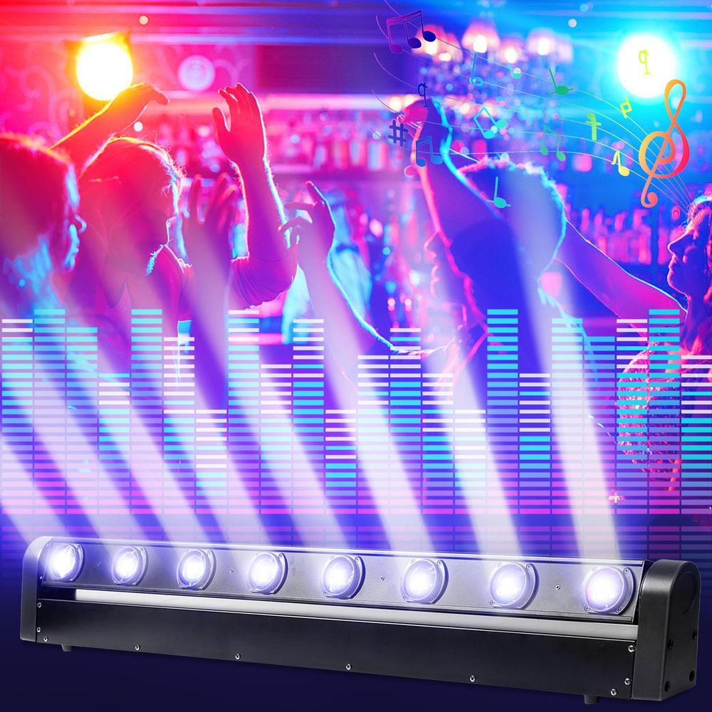 Moving Head LED Light Bar, 8 Eye Stage Lighting with DMX 512 Control ...