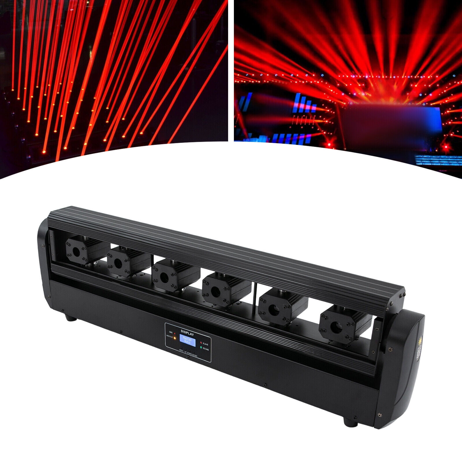 Moving Head Stage Light 6 Head Stage Bar Light Red Laser Beam DJ Party ...
