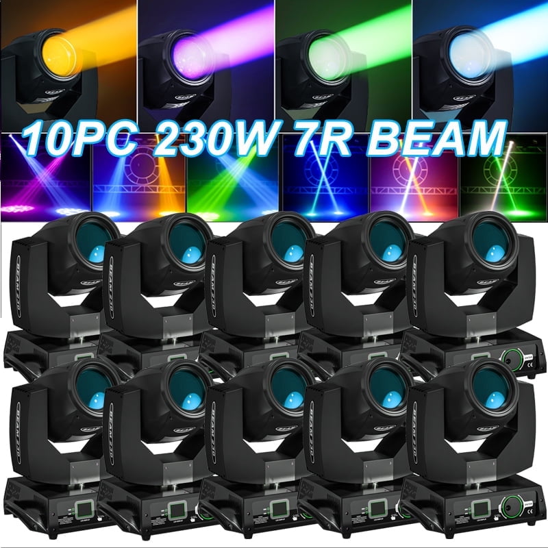 Moving Head Stage Lights 230W 7R 17 Gobos 14 Colors Wash/Beam/Frost ...