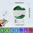 Moving Sand Art - 3D Quicksand Table Lamp - Dimmable LED Night Light ...